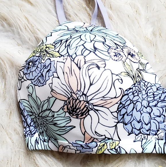 Kindly | Intimates & Sleepwear | Kindly Blue Foral Bra | Poshmark